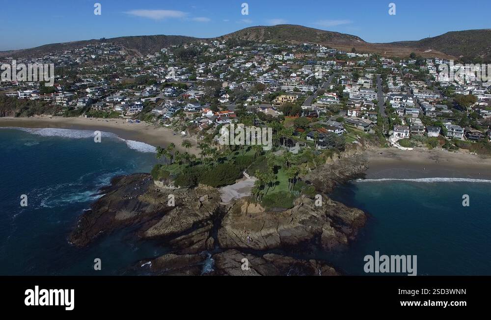 Emerald Point North Laguna gorgeous Day Aerial Stock Video Footage - Alamy