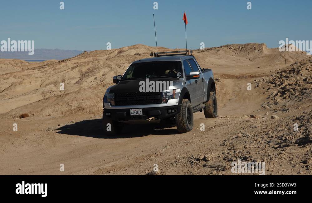 Off-road fun with Ford F-150 Raptor SVT Stock Video Footage - Alamy