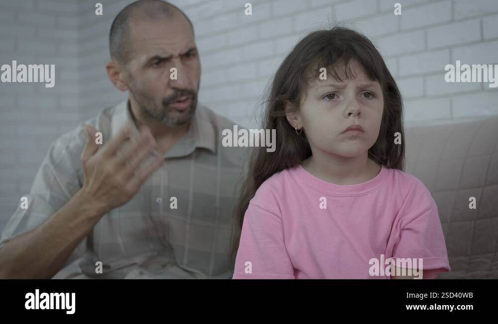 Father scolds the child Stock Video Footage - Alamy