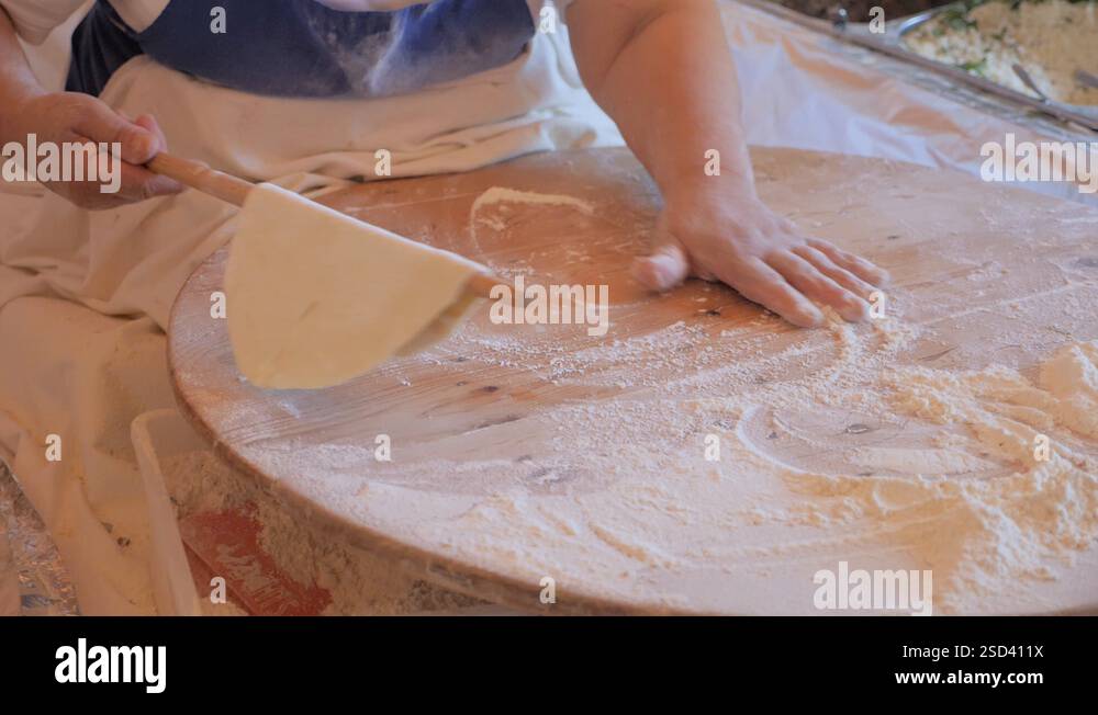 Woman making tortillas in traditional way. Authentic handmade tortillas ...