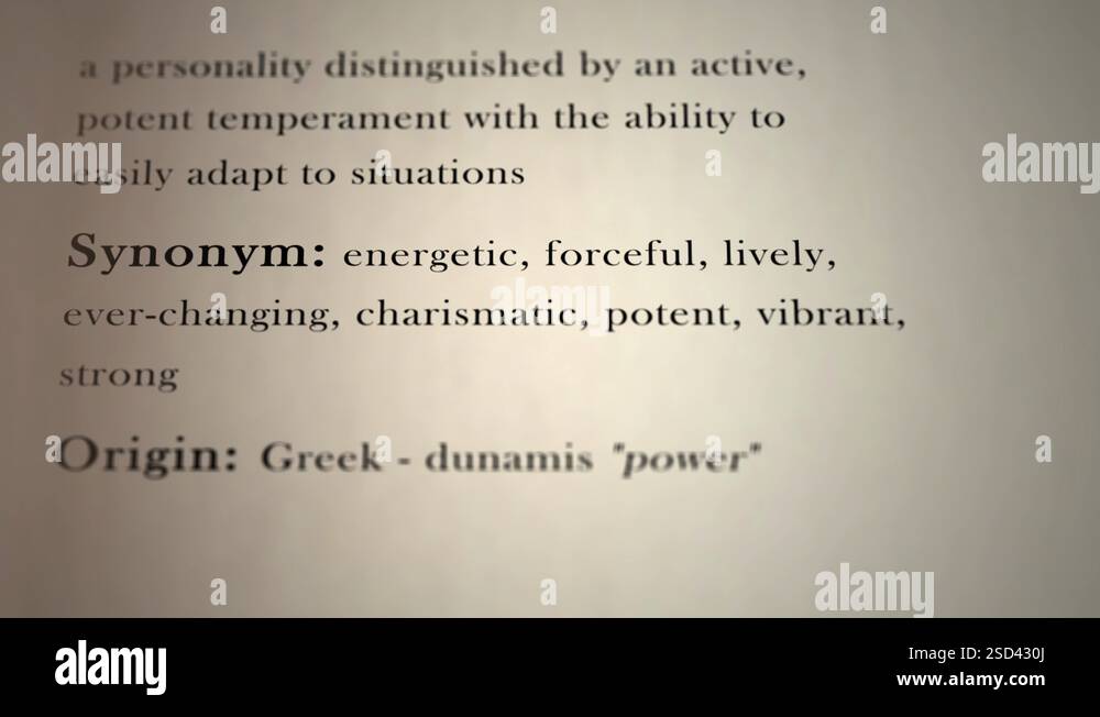 Dynamic Definition Stock Video Footage - Alamy
