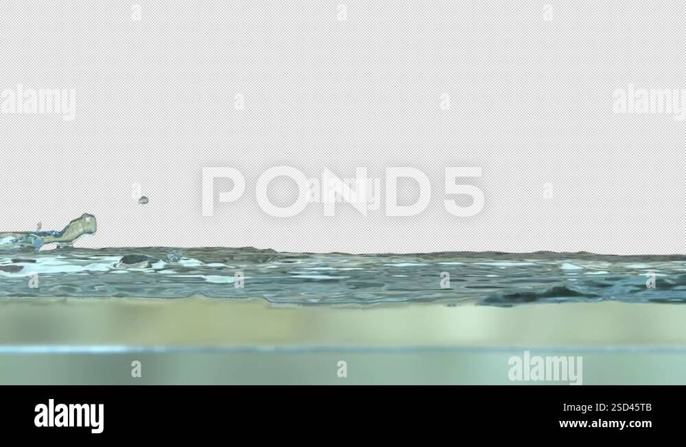 Animated close up of high flow of avgas rapidly flowing from left to ...