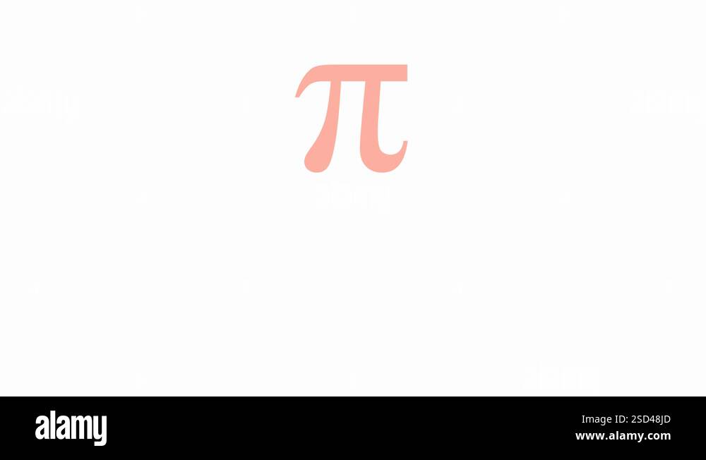 Digits of Number Pi Move Through Frame Next to Greek Mathematical ...