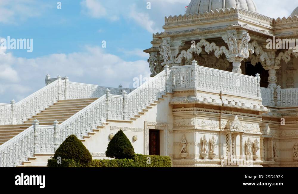 Neasden Hindu Temple, London, England, UK Stock Video Footage - Alamy
