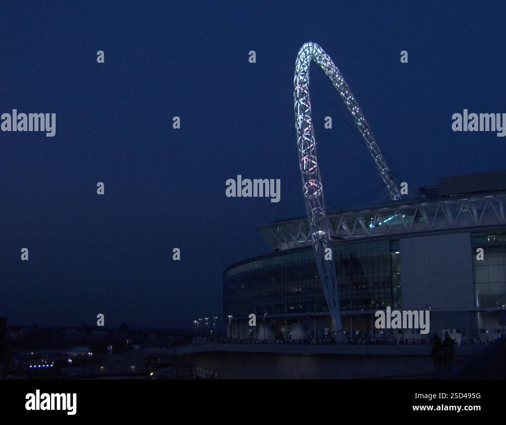 Wembley Arch Stock Video Footage - Alamy