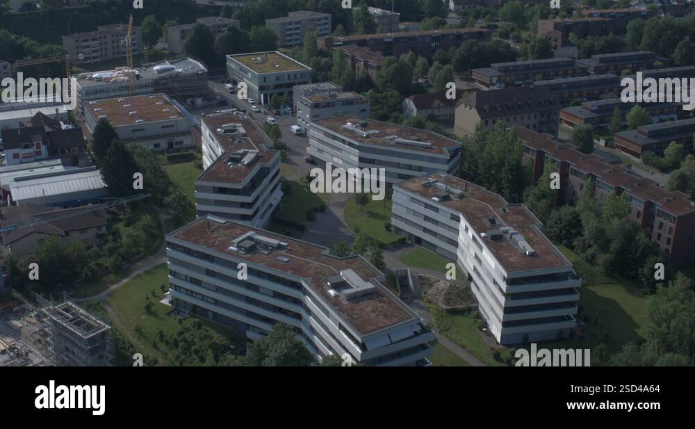Modern architecture detail, Tech Center Reinach building in Switzerland ...