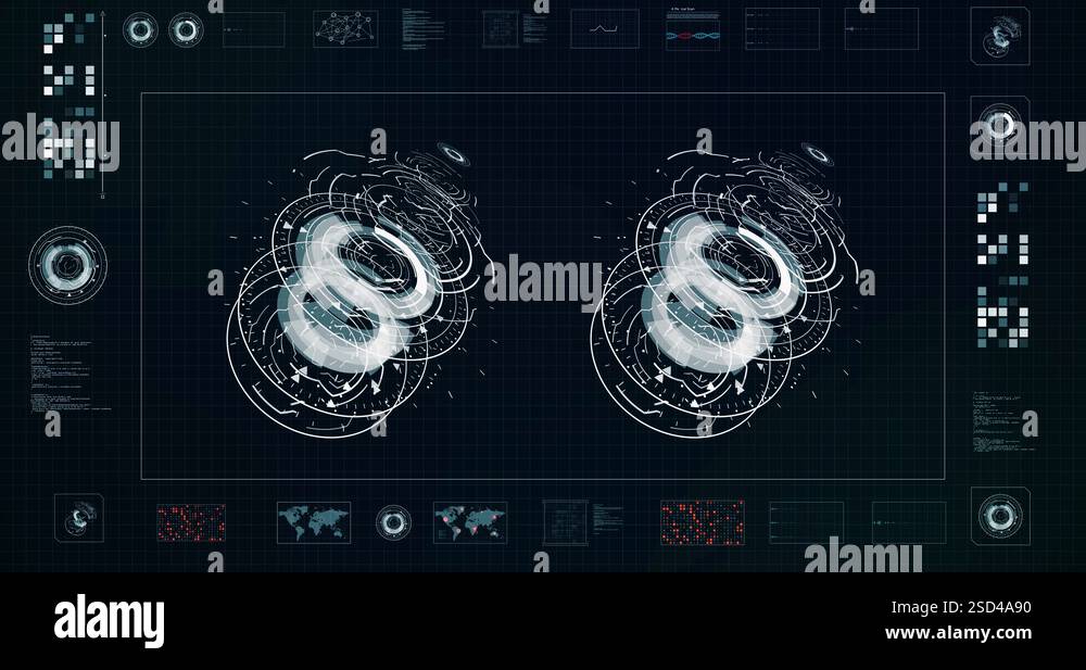 High tech screen background. 4K motion graphics element Stock Video ...