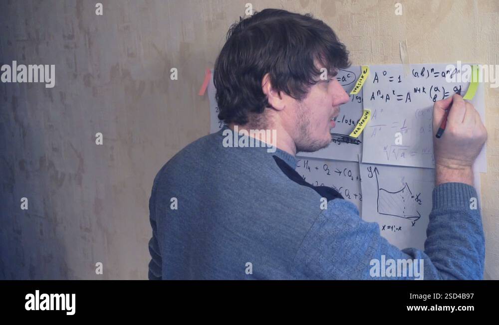 researcher works with various data on paper sheets Stock Video Footage ...