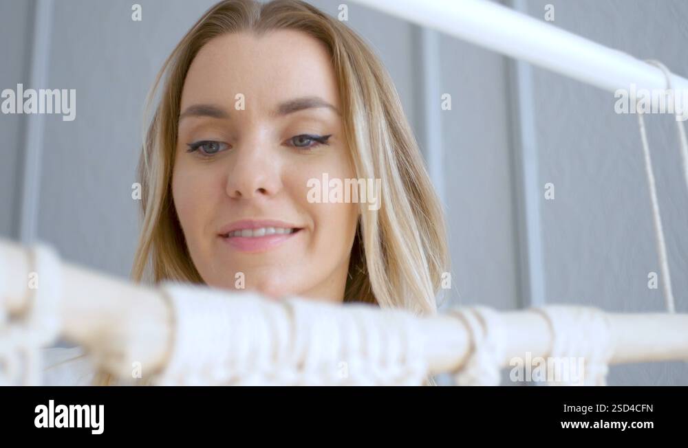 portrait of a beautiful woman at creative work Stock Video Footage - Alamy