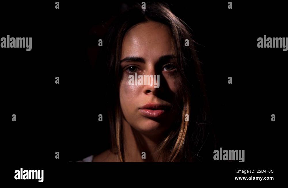 Domestic violence and social problems concept. Abusive husband beats ...