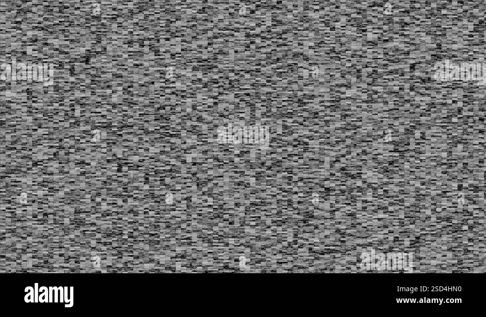 Horizontal distortion of broken video image on black background, VHS ...