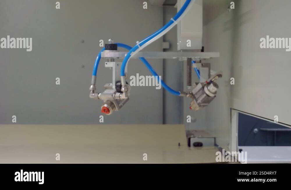 spray booth-demonstration of working equipment Stock Video Footage - Alamy