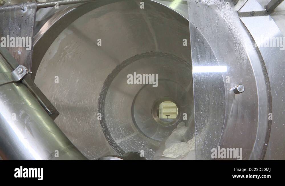 Production of cottage cheese at the factory . Dairy-based cream ...