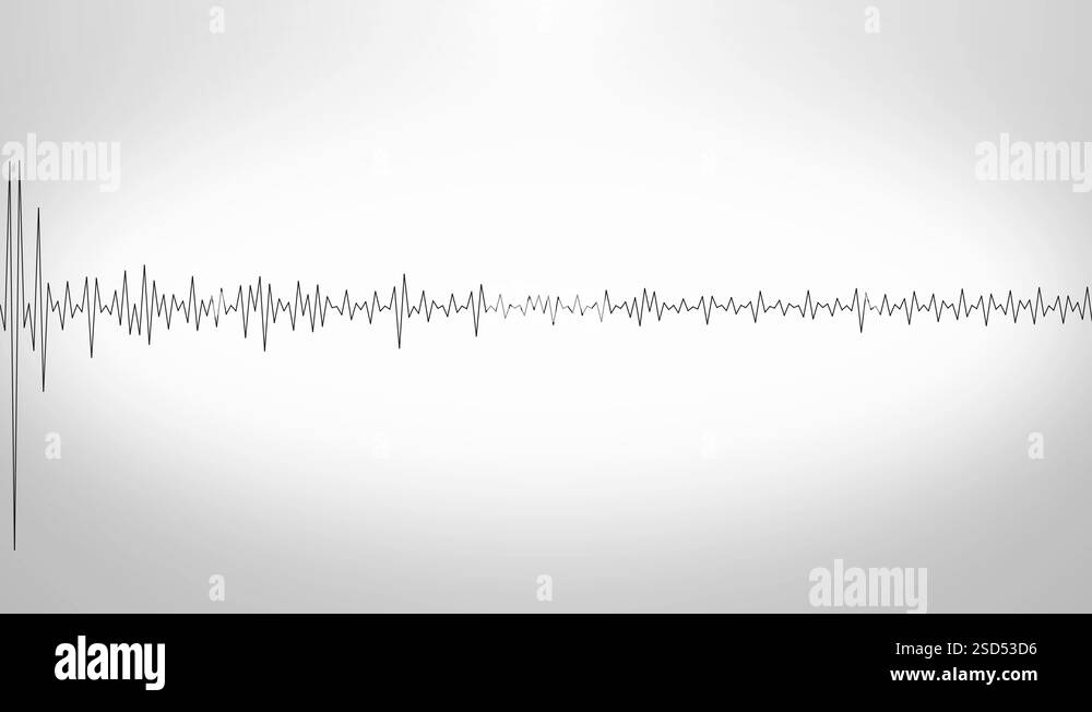 Simple line frequency Waveform Visualization Animation concept Stock ...