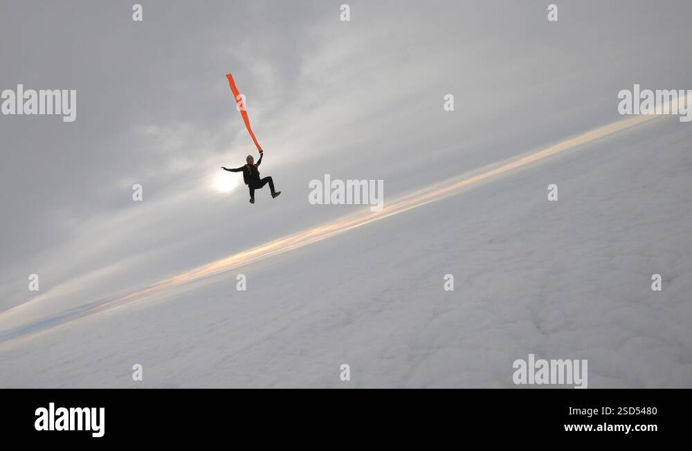 Skydiving. Solo jump Stock Video Footage - Alamy