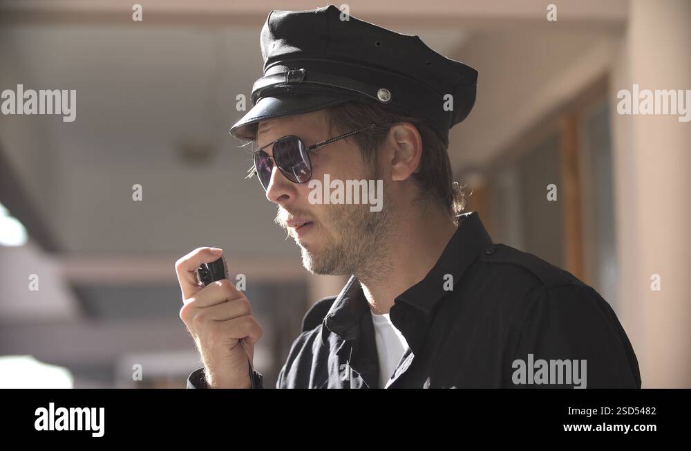 police officers on the street inspecting and investigating the crime ...