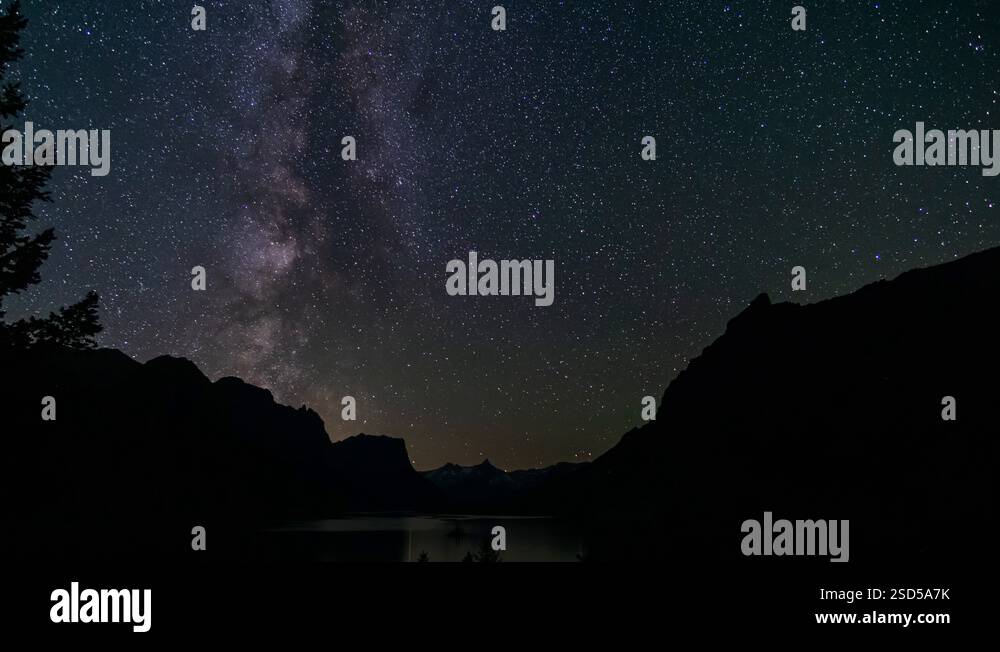 Milky Way Time Lapse Over Wild Goose Overlook Stock Video Footage - Alamy