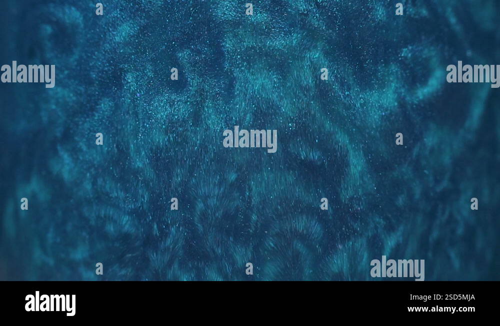 Rheoscopic fluid. Beautiful movement of particles in a liquid ...