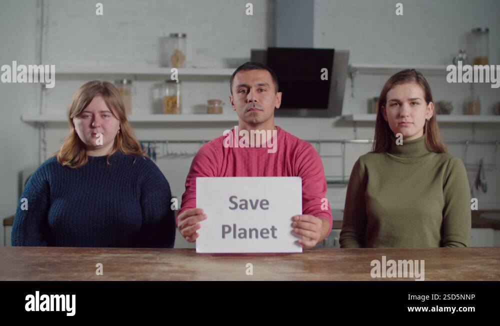 Deaf people showing save planet on sign language Stock Video Footage ...