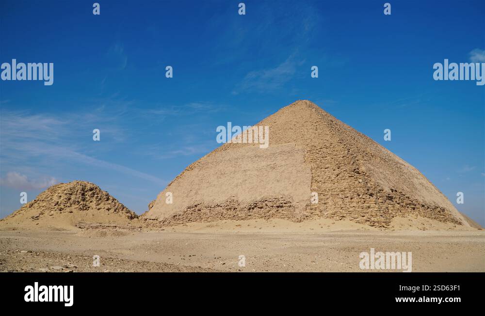 The Bent Pyramid is an ancient Egyptian pyramid located at the royal ...