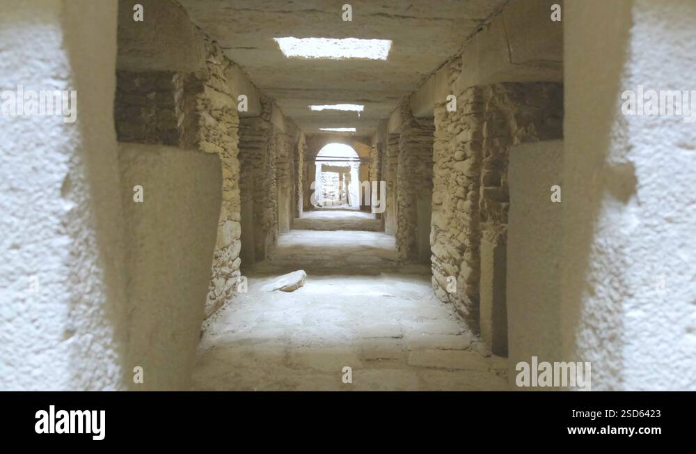 Fwd Push In Down Corridor Inside Tomb Nefas Mawcha Northern Stelae ...