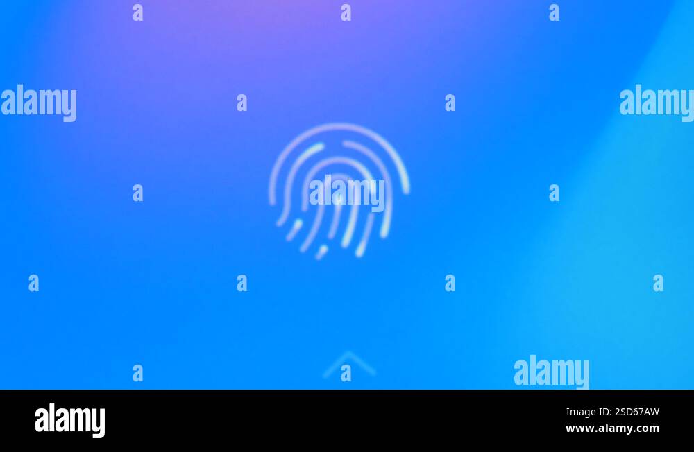Technology Finger Print Password. Scanning Fingerprint for Security ...