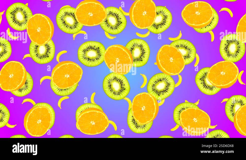 Abstract animated high quality 4K background with fruits Stock Video ...