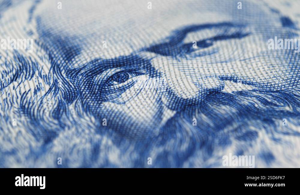 Karl Marx on East German banknote macro rotated. Low angle. 4K, 422 10 ...