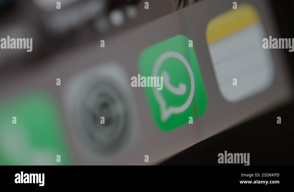 Many messages in Whatsapp - Macro shot Stock Video Footage - Alamy