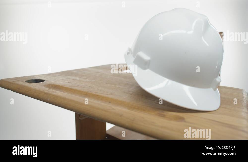 Apprenticeship training for careers in the trades - hard hat on a ...