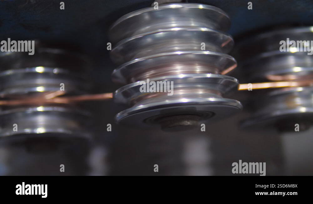 The manufacturing process of electrical cable made from copper wire ...