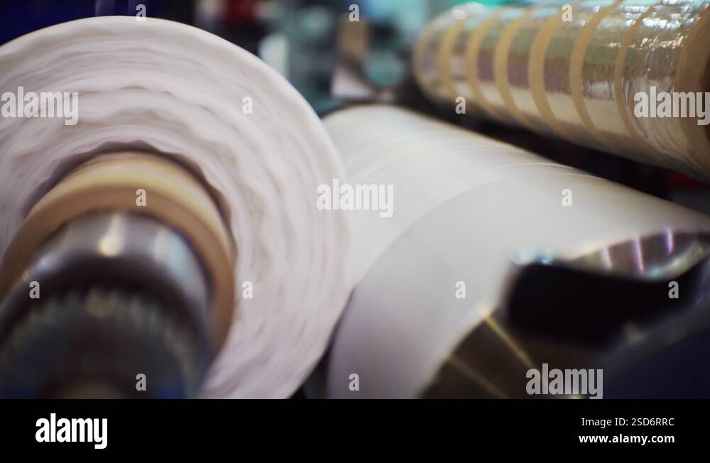 The plastic bag manufacturing process Stock Video Footage - Alamy