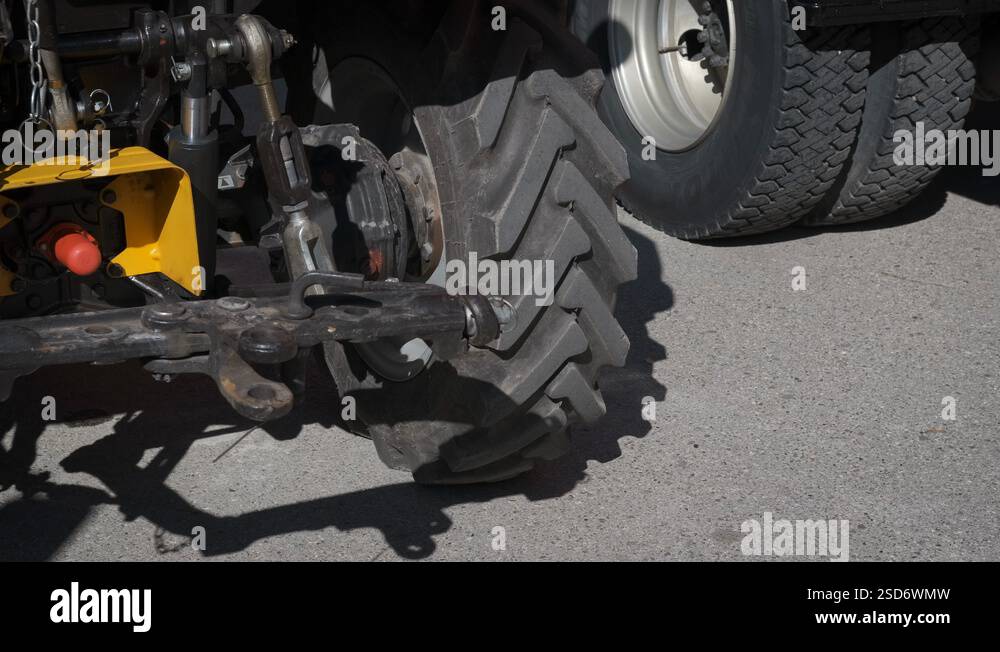 Tractor wheels Stock Video Footage - Alamy