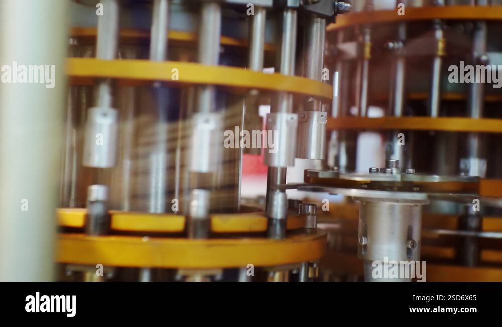 rotating mechanical details of a complex mechanism Stock Video Footage ...