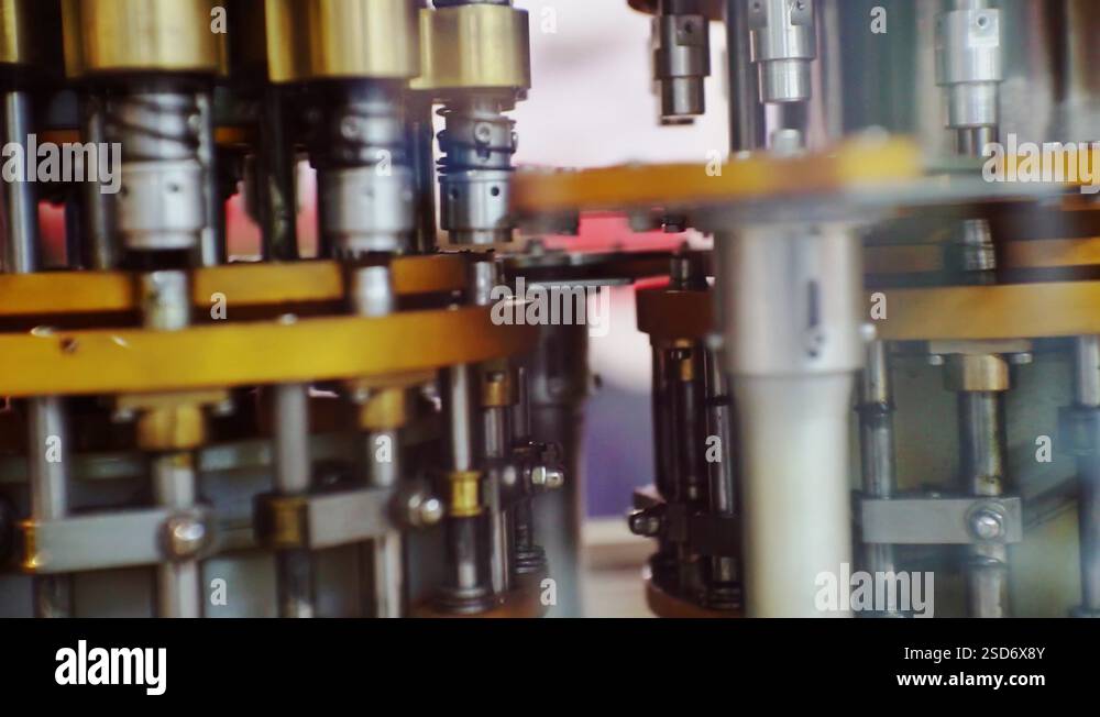 rotating mechanical details of a complex mechanism Stock Video Footage ...
