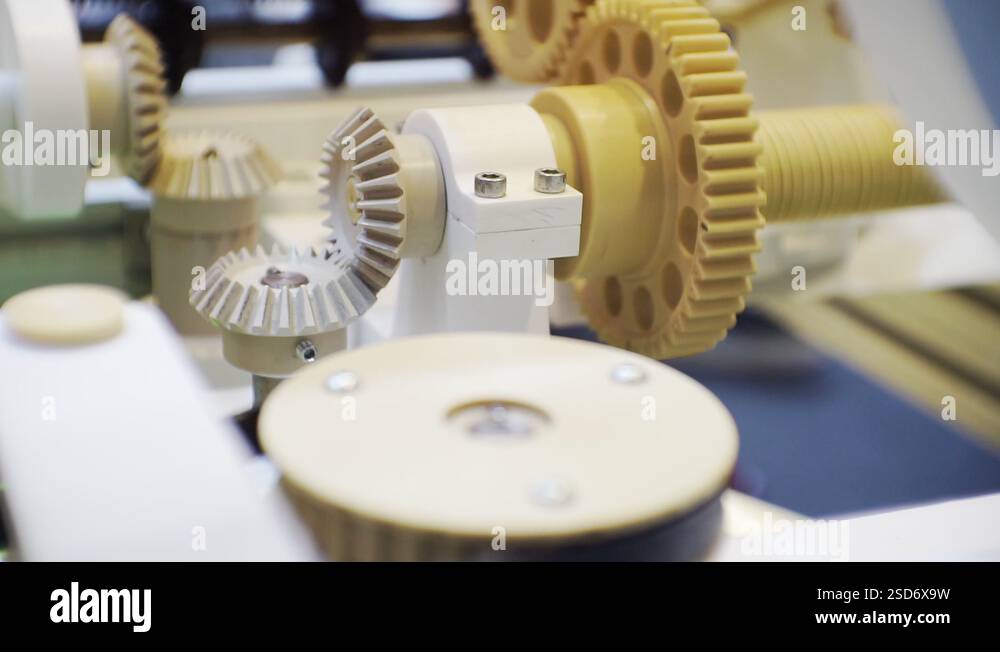 rotating mechanical details of a complex mechanism Stock Video Footage ...