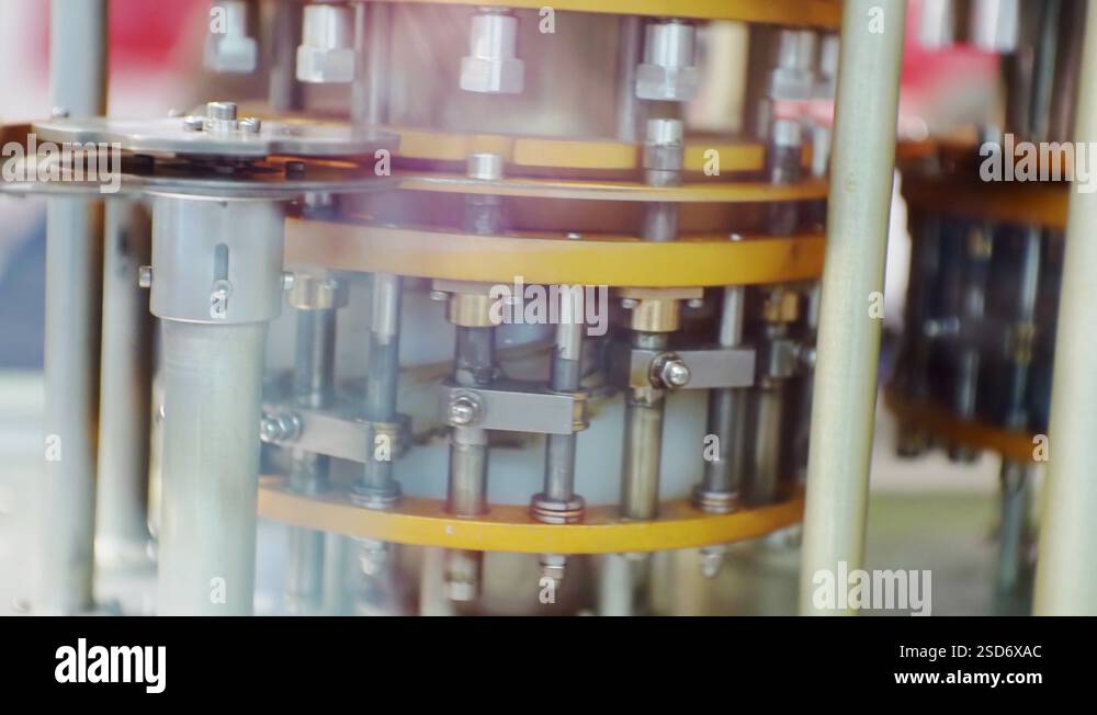 rotating mechanical details of a complex mechanism Stock Video Footage ...