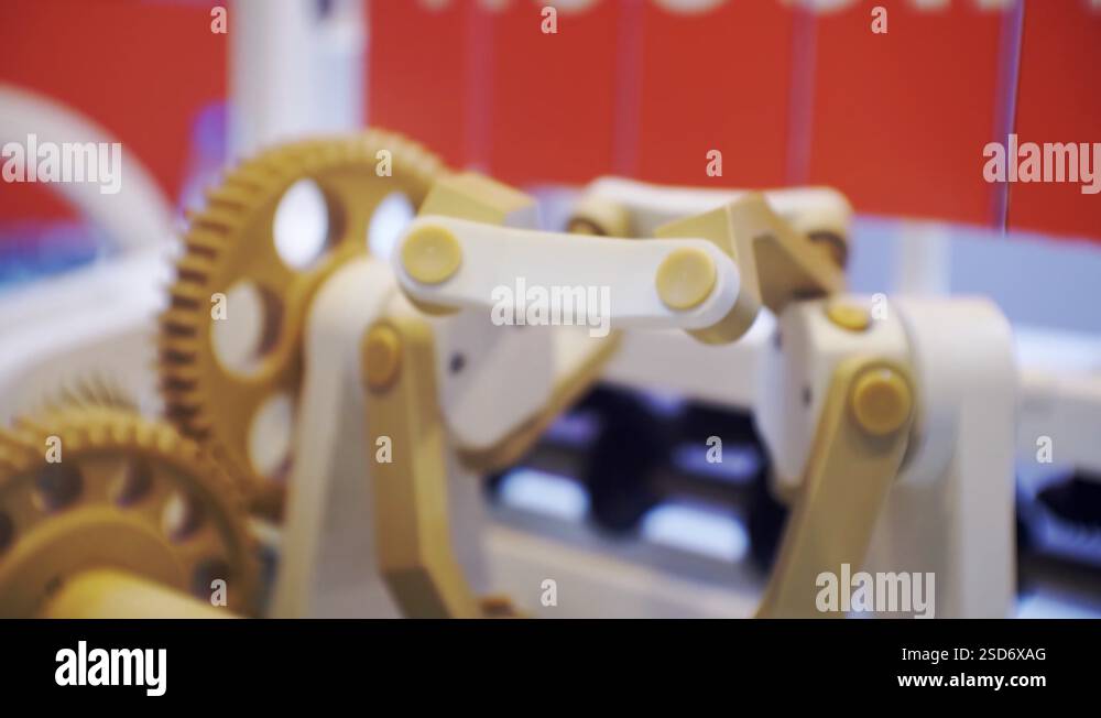 rotating mechanical details of a complex mechanism Stock Video Footage ...