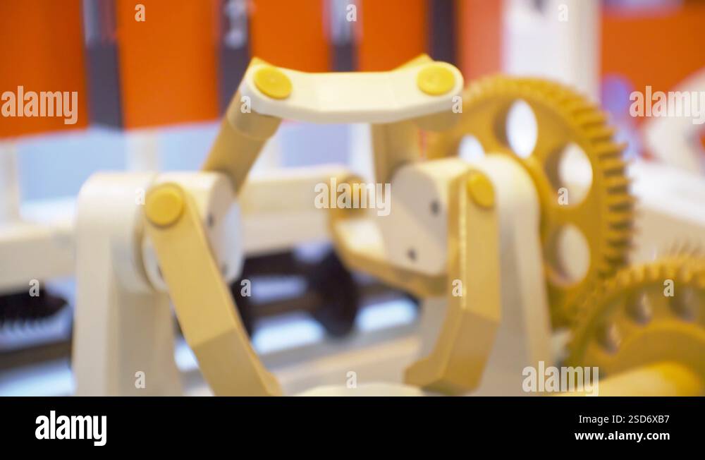 rotating mechanical details of a complex mechanism Stock Video Footage ...