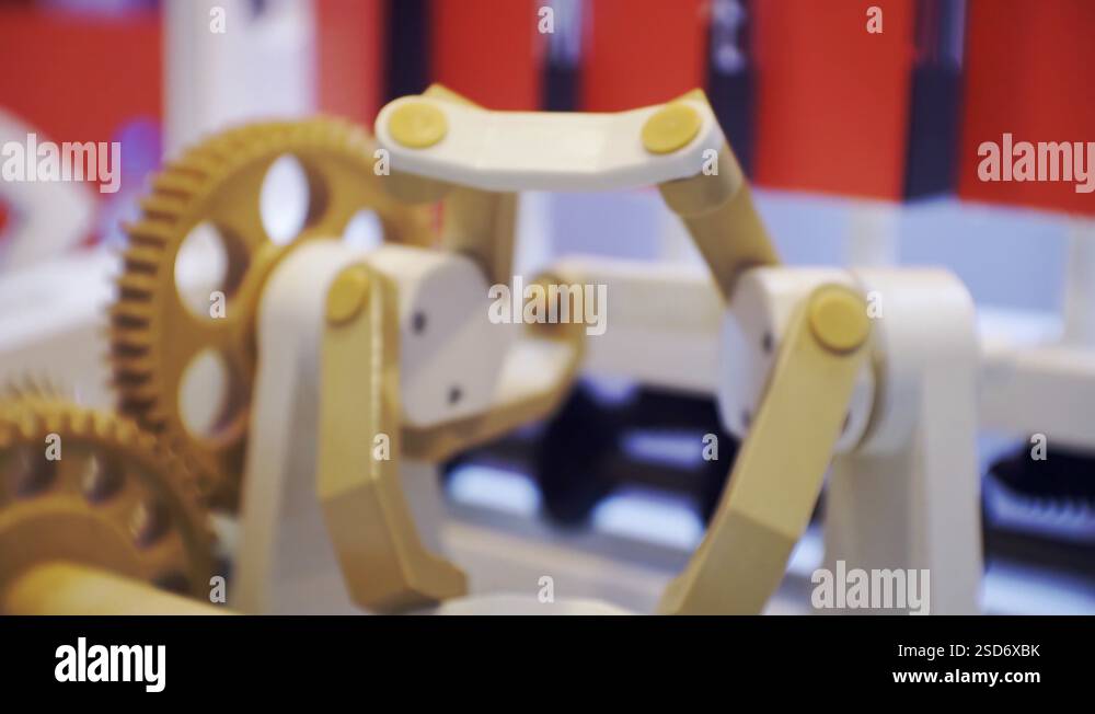 rotating mechanical details of a complex mechanism Stock Video Footage ...