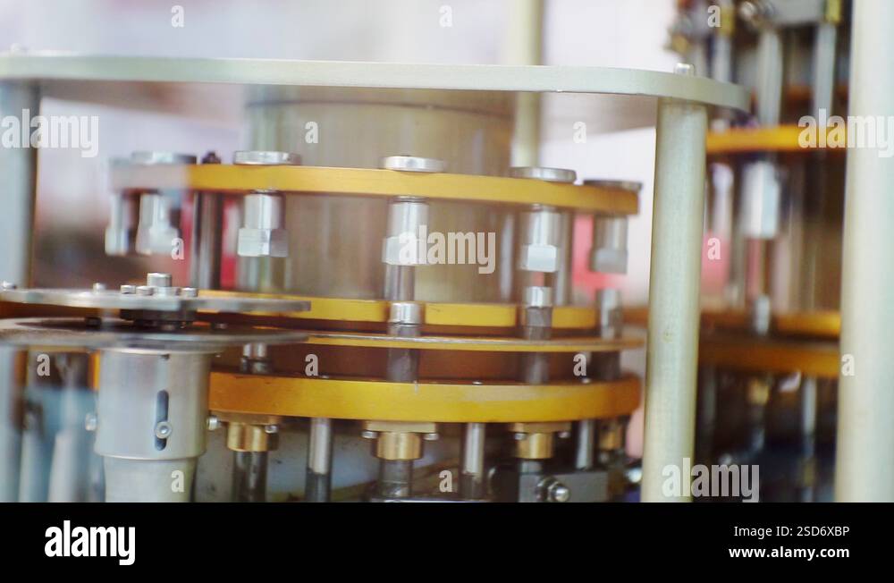 rotating mechanical details of a complex mechanism Stock Video Footage ...