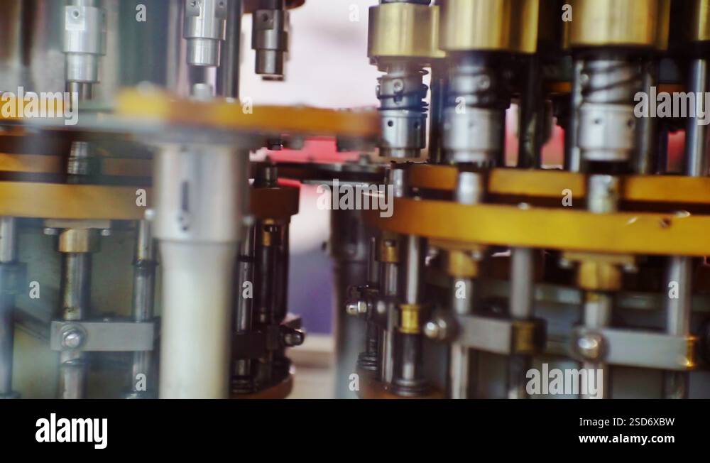 rotating mechanical details of a complex mechanism Stock Video Footage ...