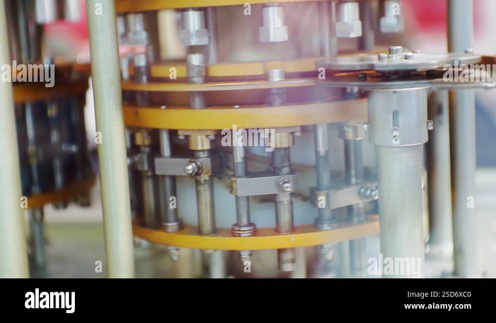 rotating mechanical details of a complex mechanism Stock Video Footage ...