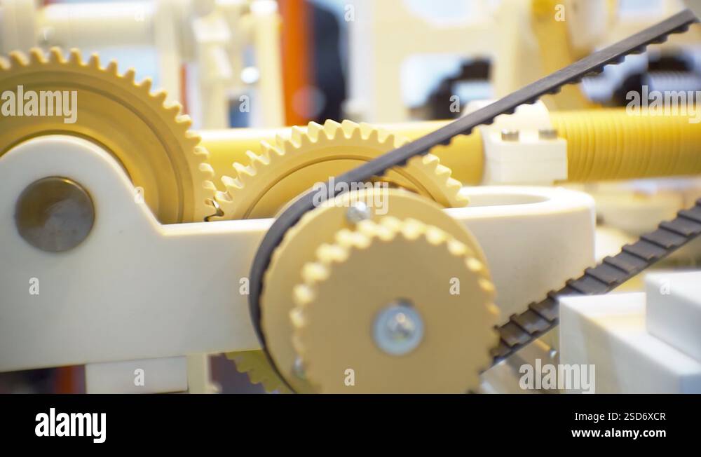 rotating mechanical details of a complex mechanism Stock Video Footage ...