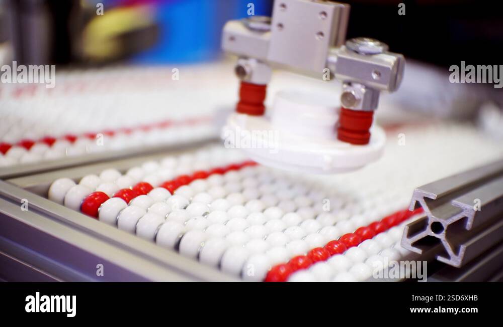 robotic arm manipulator moves a small detail Stock Video Footage - Alamy