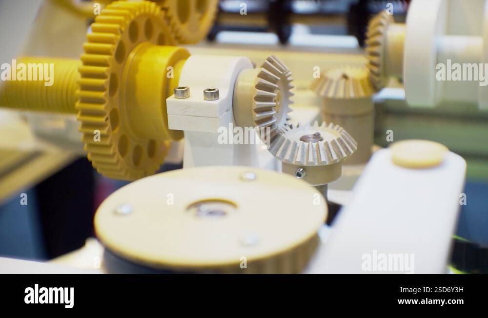 mechanical details of a complex mechanism Stock Video Footage - Alamy