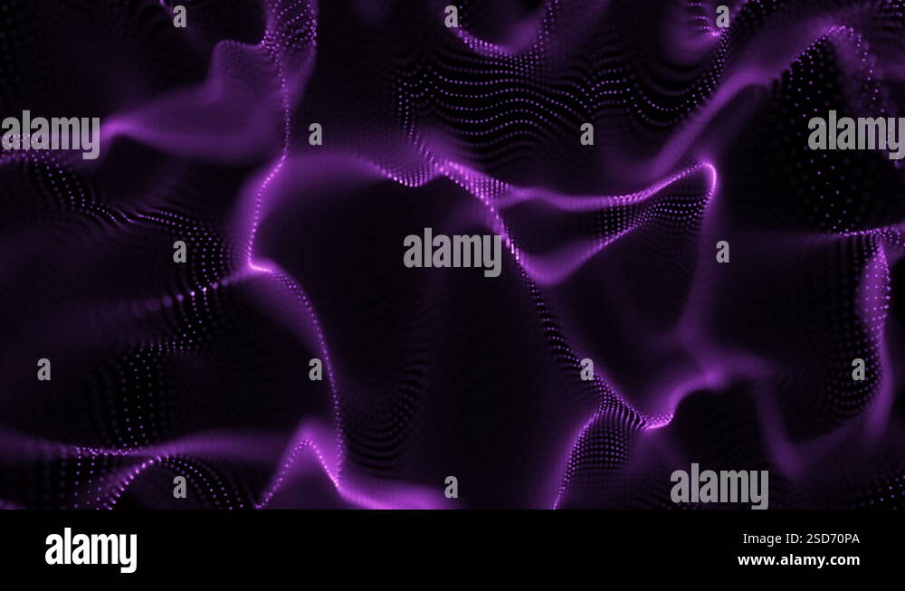 4k video. Lines abstract. Looped animation. Wave pattern. Dotted lines ...