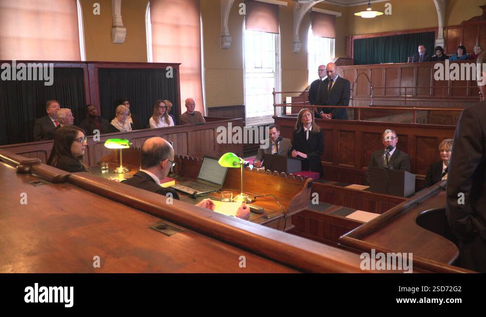 Witness being questioned by a female Barrister / Attorney in Court ...