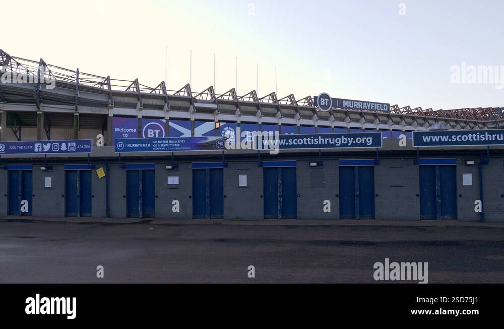 Murrayfield stadium in Edinburgh - home of rugby and football ...