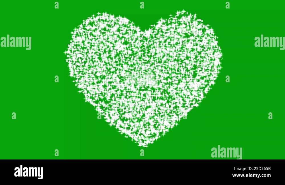 Heart motion graphics with green screen background Stock Video Footage ...